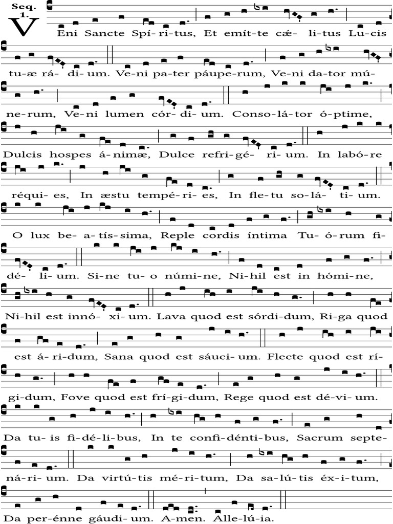 Se - Veni Sancte Spiritus Et Emitte - Solesmes | PDF