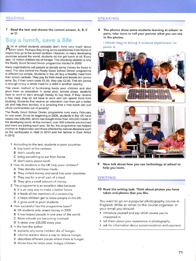 Focus Pre-Intermediate Text Page.71 | PDF