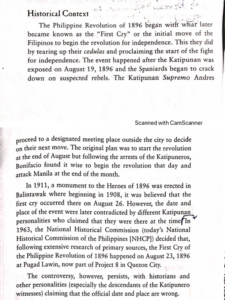 The First Cry of Revolution | PDF