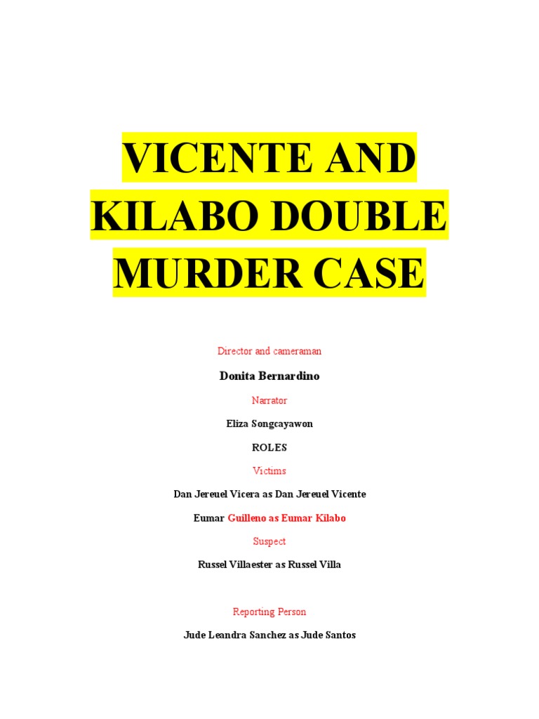 Group2 Double Murder Case | PDF