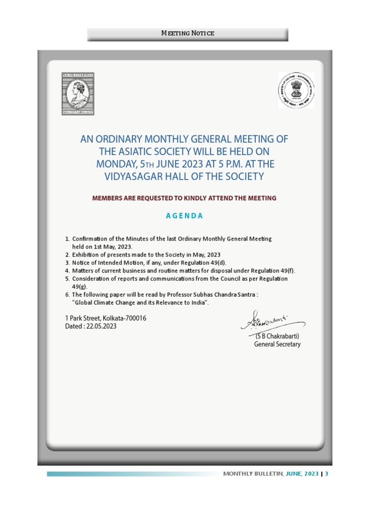 Meeting Notice & Abstract | PDF | Climate Change | Greenhouse Gas