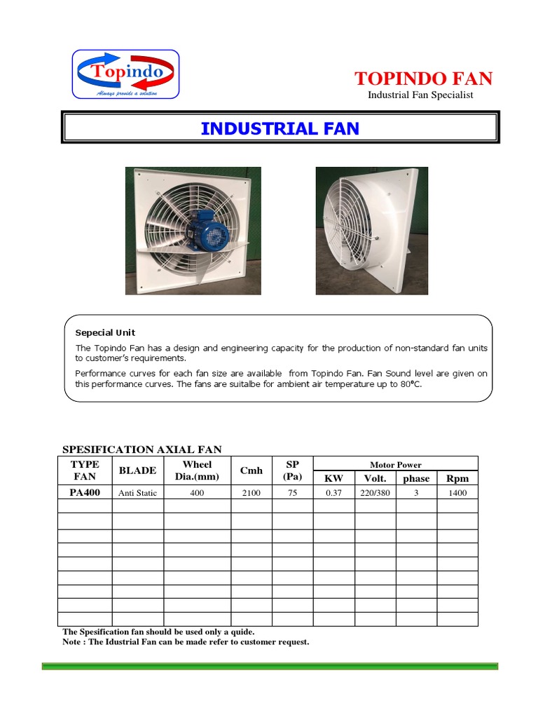 Catalog Industial Fan | PDF | Home & Garden | Computers