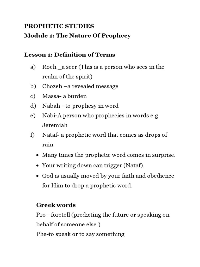 Prophetic Studies | Download Free PDF | Prophecy | Prophet