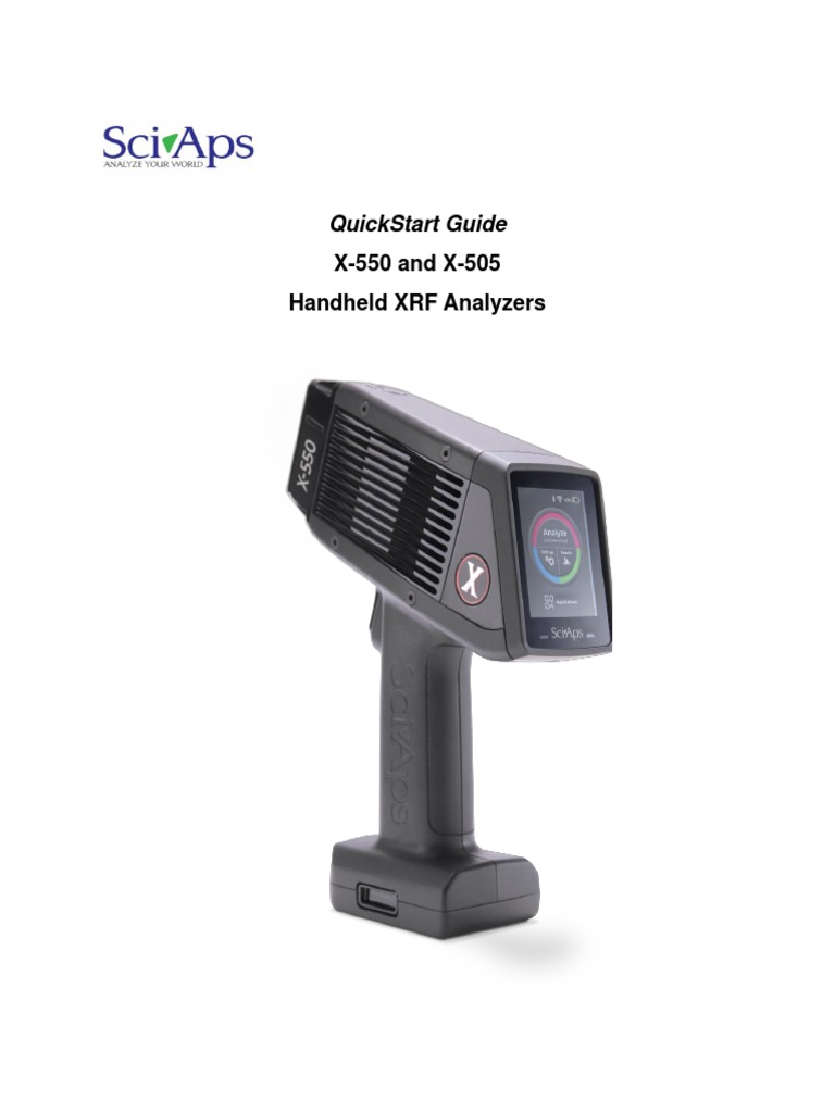 Sciaps X 500 Qs Manual Pdf Calibration Computer File
