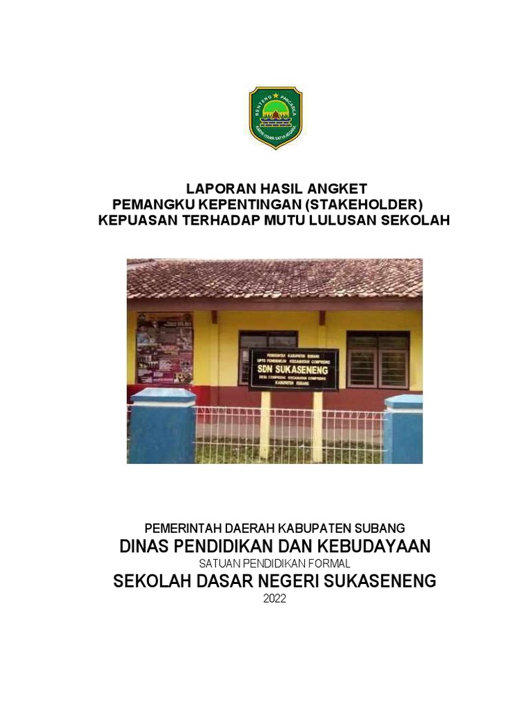 Angket Pemangku Kepentingan, Butir 11 SDN SUKASENenG - Compressed | PDF