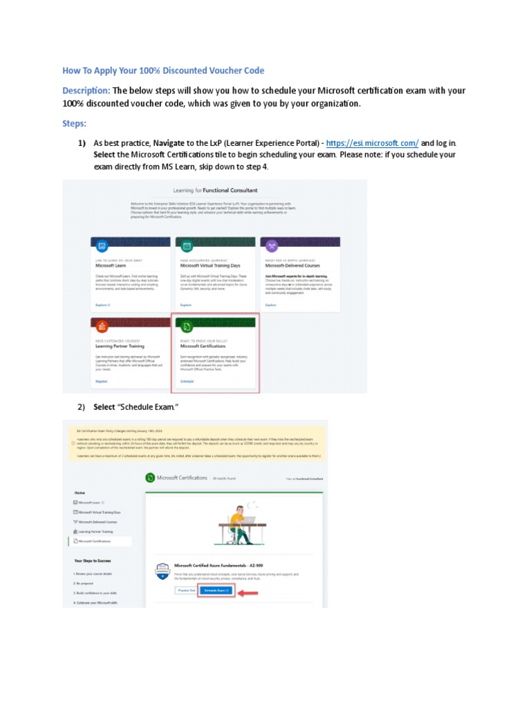 Applying Your 100% Discount Voucher | PDF