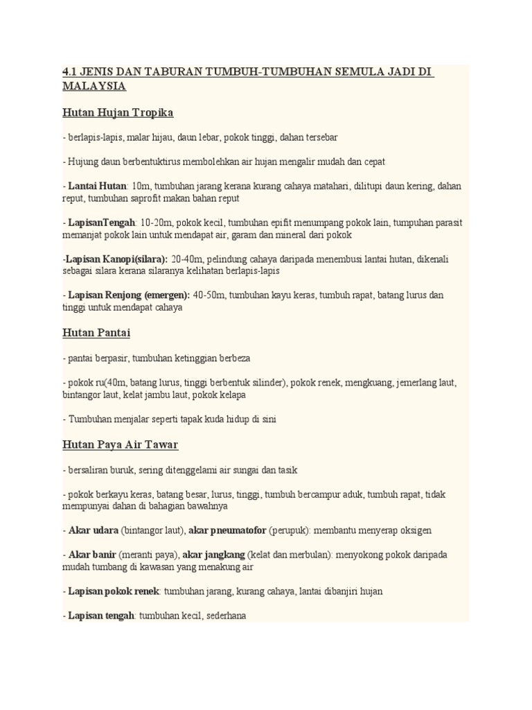 Geo Nota Tingkatan 3 Bab 4 | PDF