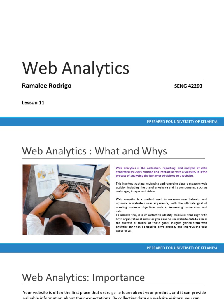 Web Analytics | PDF | Websites | Performance Indicator
