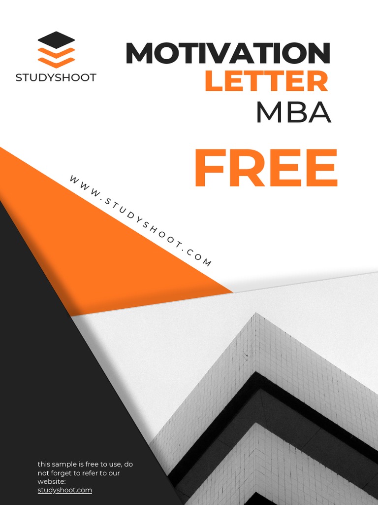 Motivation: Letter | PDF | Master Of Business Administration | Motivation