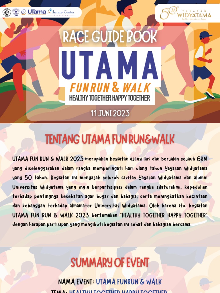Utama Fun Run & Walk 2023: Sehat Bersama | PDF