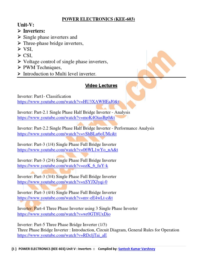 Power Electronics: Inverters Guide | PDF | Power Inverter | Power ...