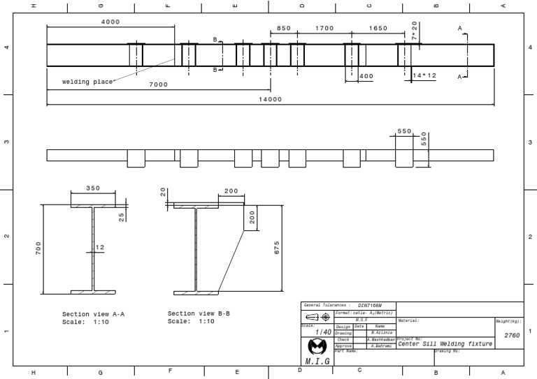 Center Sill Welding Fixture | PDF