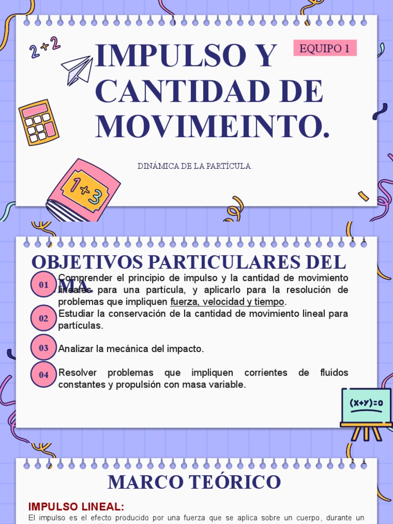 Impulso y Cantidad de Movimiento | PDF | Fuerza | Impulso