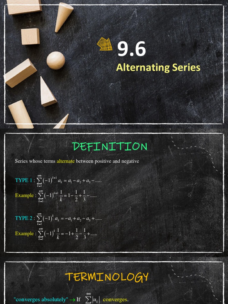9.6 - Alternating Series | PDF | Mathematical Analysis | Mathematical ...