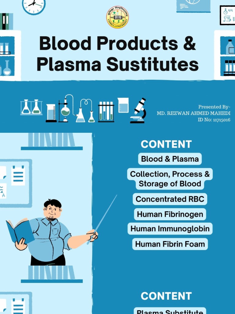 Blood Products & Plasma Subtitutes | PDF