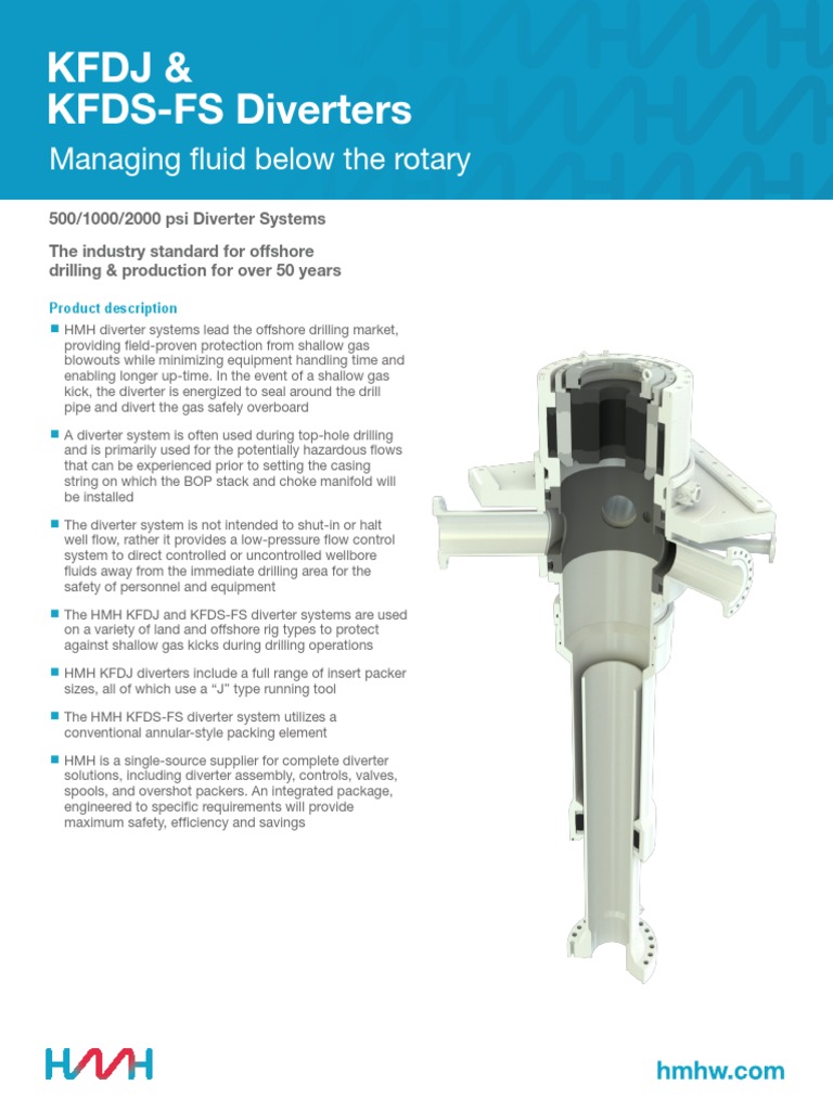 HMH KFDJ Diverters r1 | PDF | Pipe (Fluid Conveyance) | Casing (Borehole)
