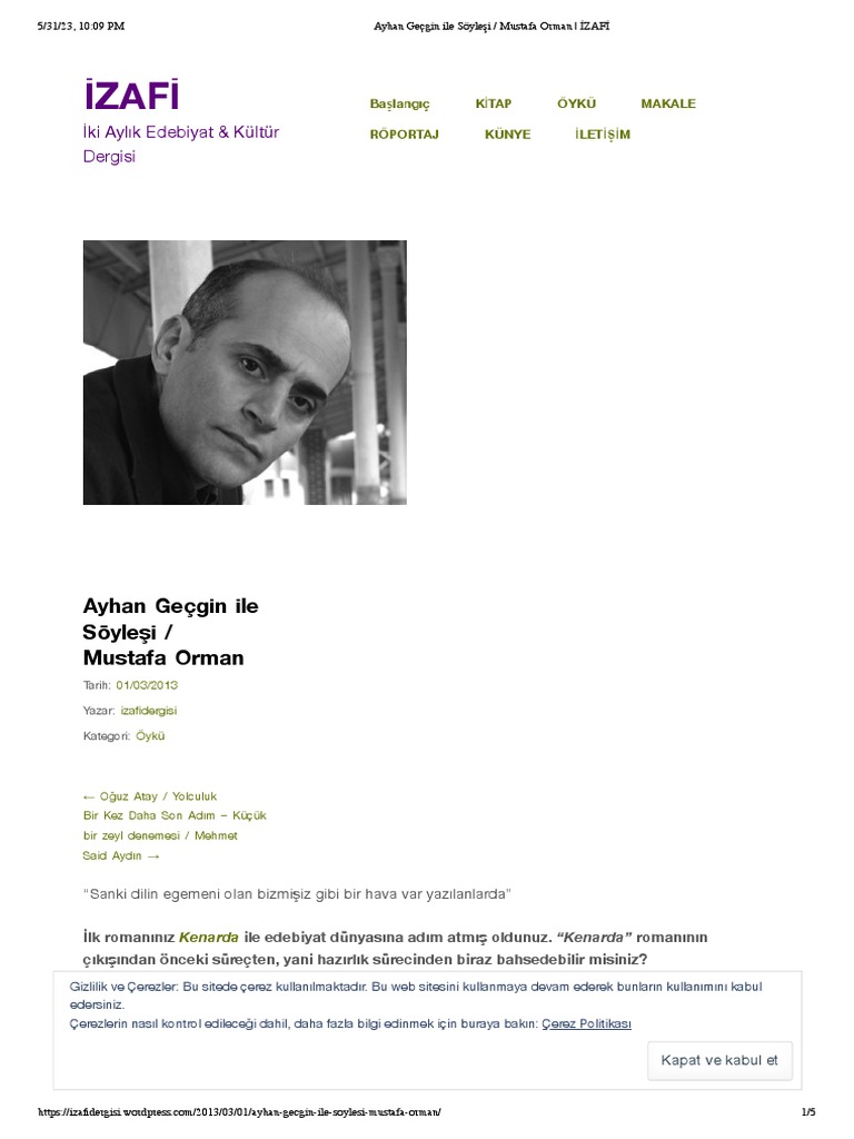 Orman, Söyleşi | PDF