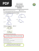 Summative Math 4 TH Quarter 2nd | PDF | Area | Volume