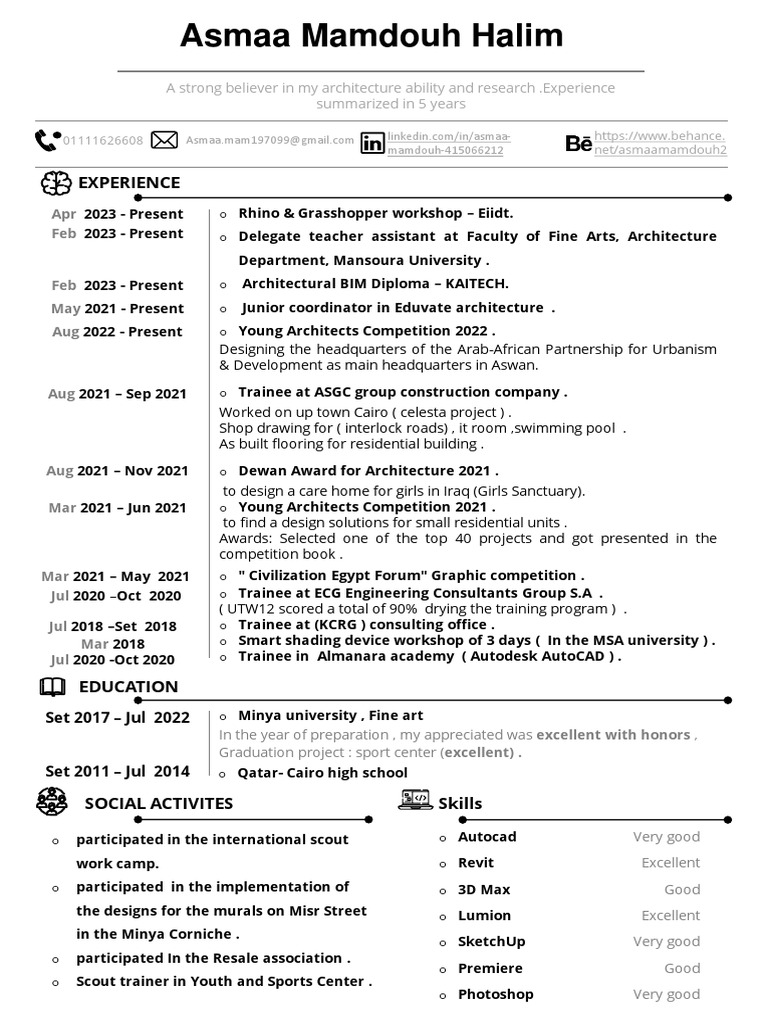 Asmaa Mamdouh CV | PDF | Application Software | Engineering