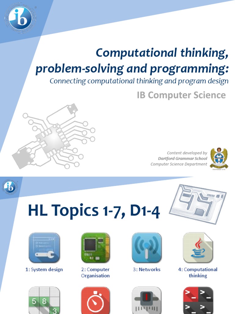 Computational Thinking, Problem-Solving and Programming:: IB Computer Science | PDF | Computers