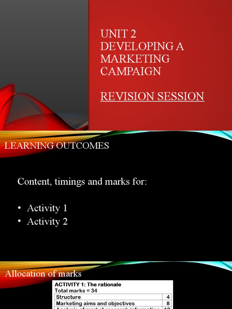 Unit 2 Mark Scheme II | PDF | Career & Growth