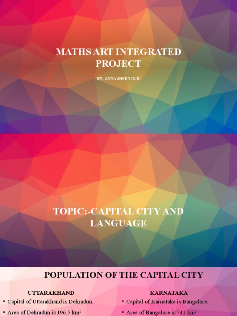 Maths Art Integrated Project | PDF | Foreign Language Studies