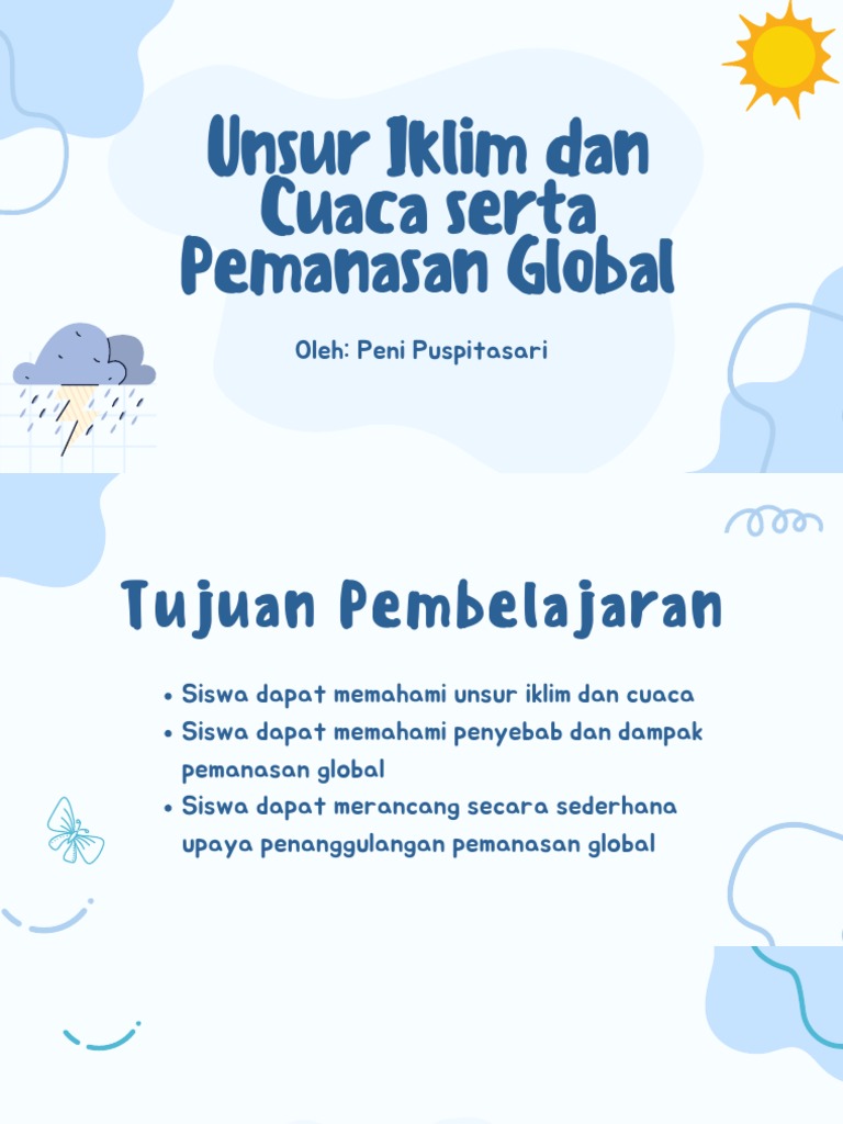 Unsur Iklim Dan Cuaca Serta Pemanasan Global | PDF