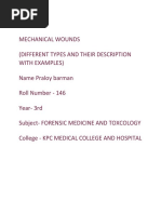Blunt and Sharp Force Injury Classifications | PDF | Medical ...