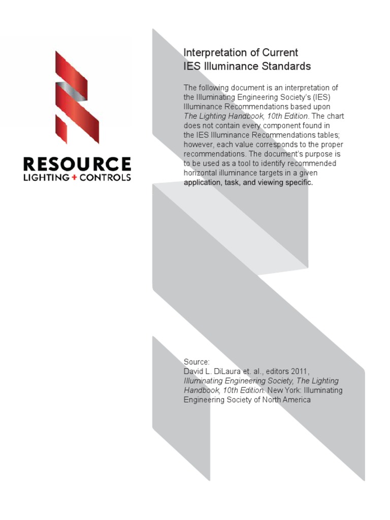 Interpretation-of-IES-Standards-lighting Levels | PDF | Courtroom ...