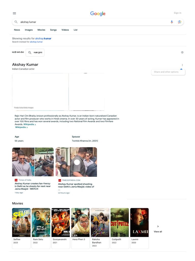 Akshay Kumar | PDF | Cinema Of India