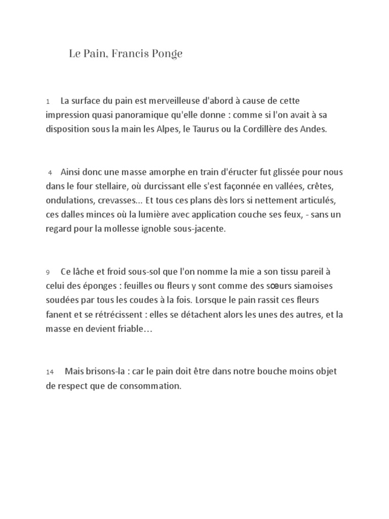 Textes Bac de Francais | PDF