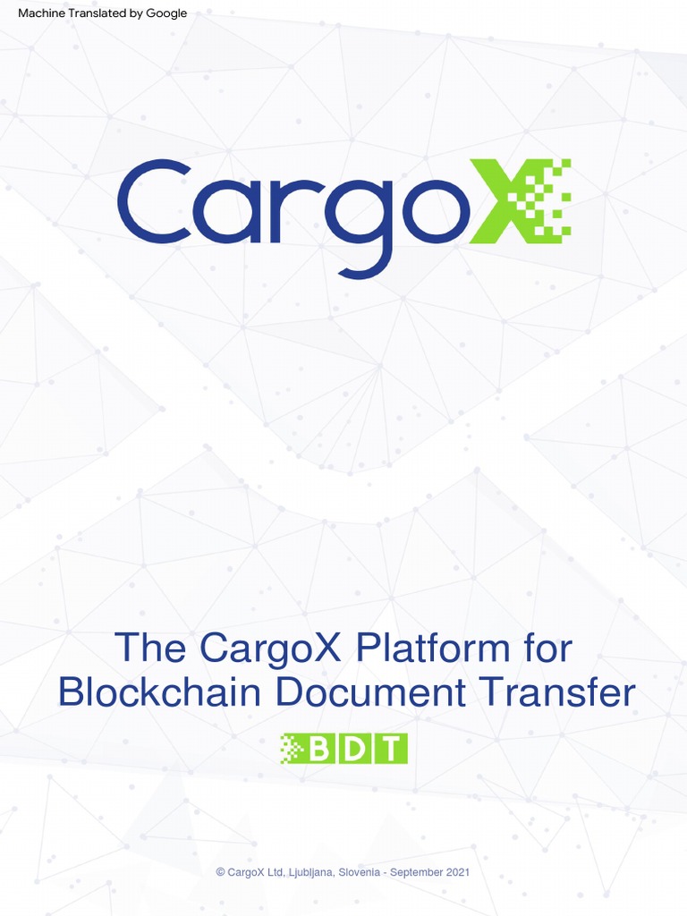 CargoX Bluepaper September 2021 (1) TR | PDF | Cryptocurrency | Service Industries