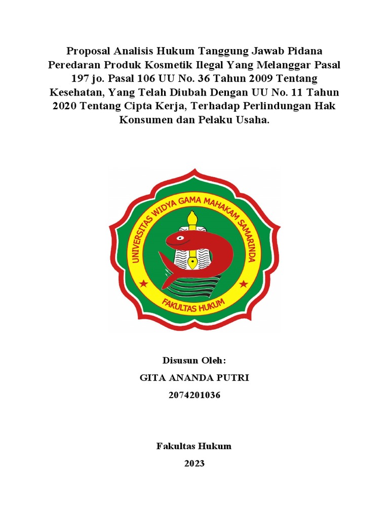 Proposal Pak Hudali | PDF