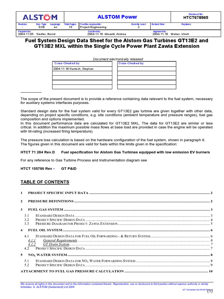 Fuel System Design Data Sheet | Download Free PDF | Pump | Gases