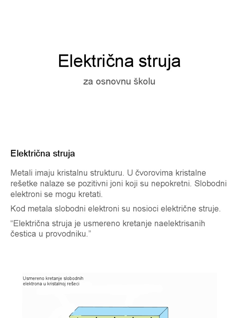 Električna Struja | PDF