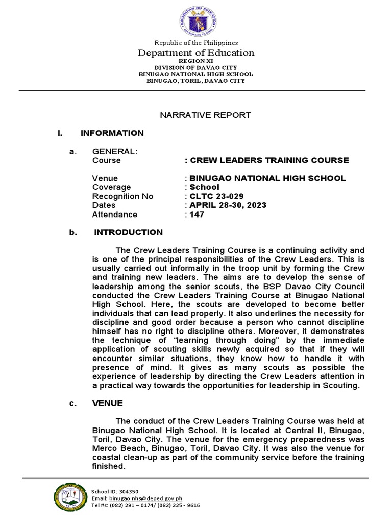 CLTC 2023 Narrative Report | PDF | Leadership