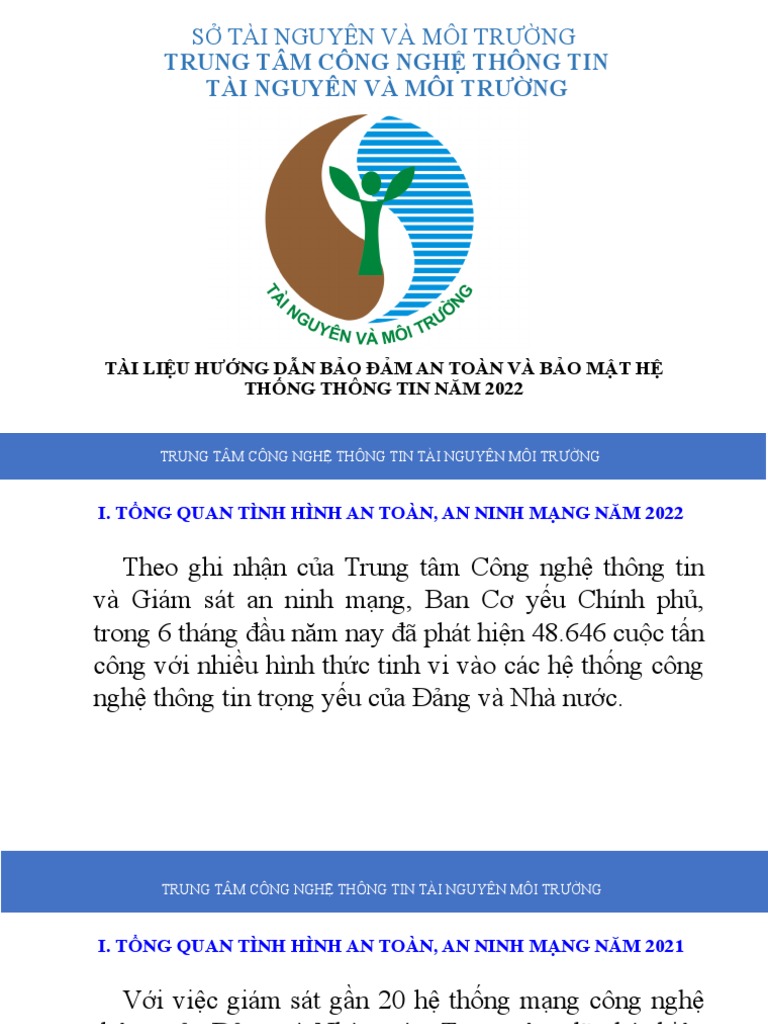 Slide Huong Dan Bao Dam An Toan Va Bao Mat He Thong Thong Tin - PPTX ...