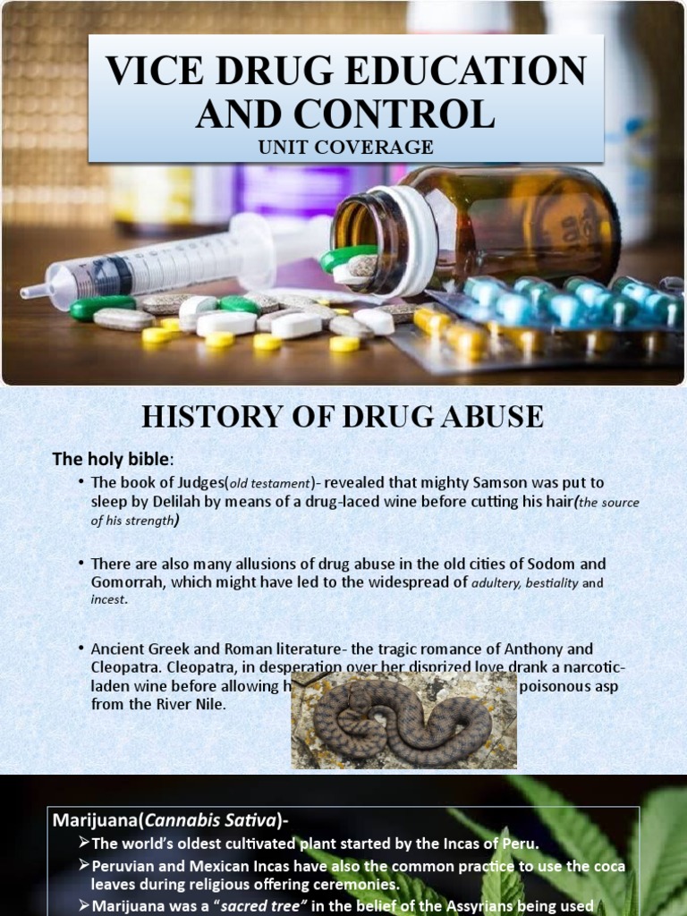 Drugs Power Point | PDF | Opium | Morphine