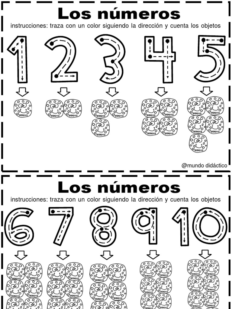 Cuadernillo Numeros 1 Al 10 | PDF