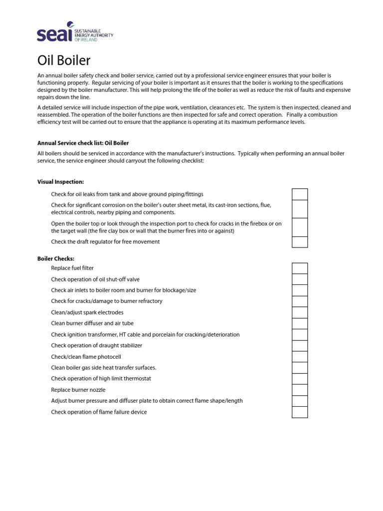 Oil Checklist | PDF