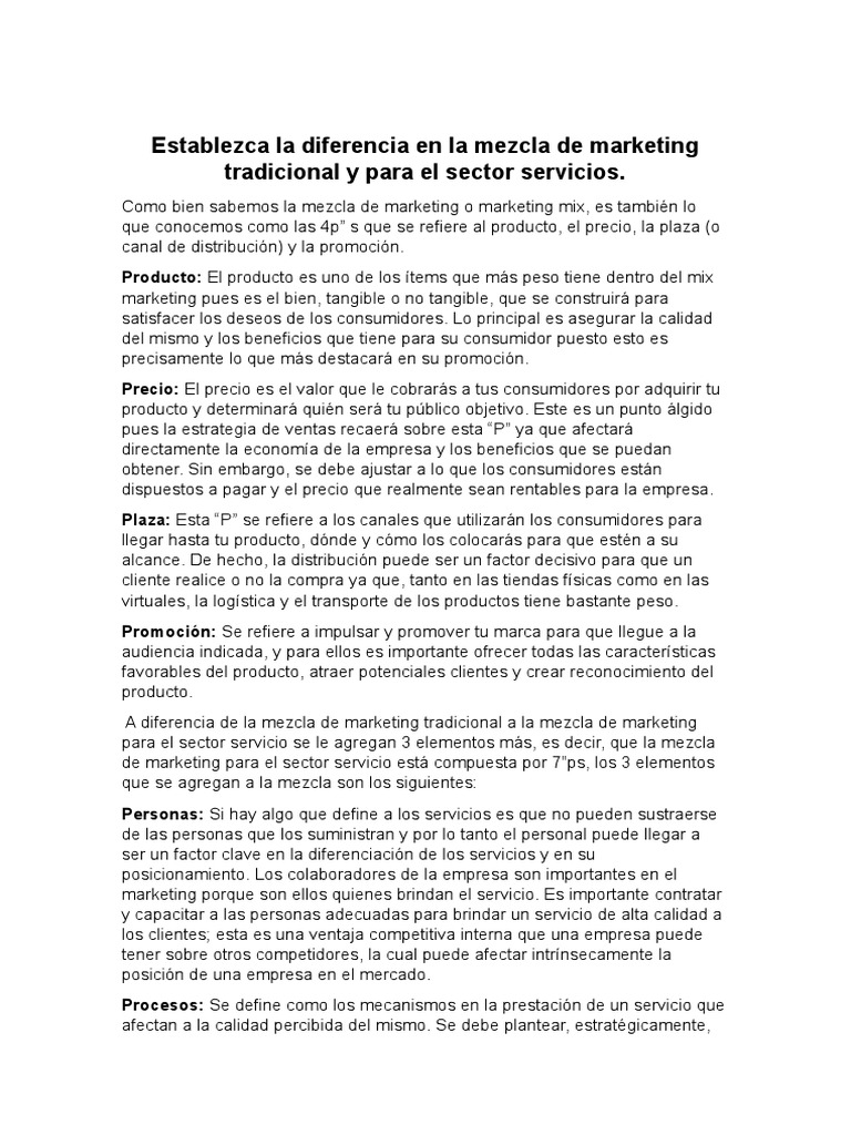 Mercadotecnia de Servicios | PDF | Marketing | Producto (Negocio)