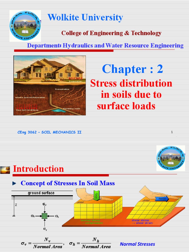 Chapter-2 Stress Distribution in Soils Due To Surface Loads | PDF | Soil Mechanics | Stress ...