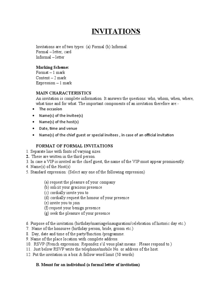 Notes Invitations | PDF