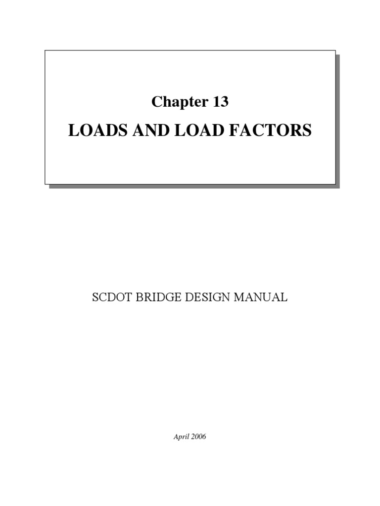 Bridge-Loads & Load Factors | PDF