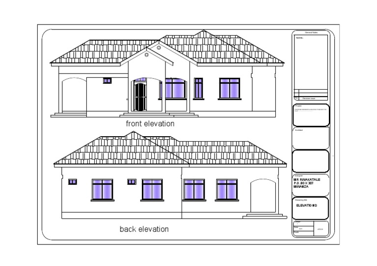 Front Elevation: General Notes | PDF