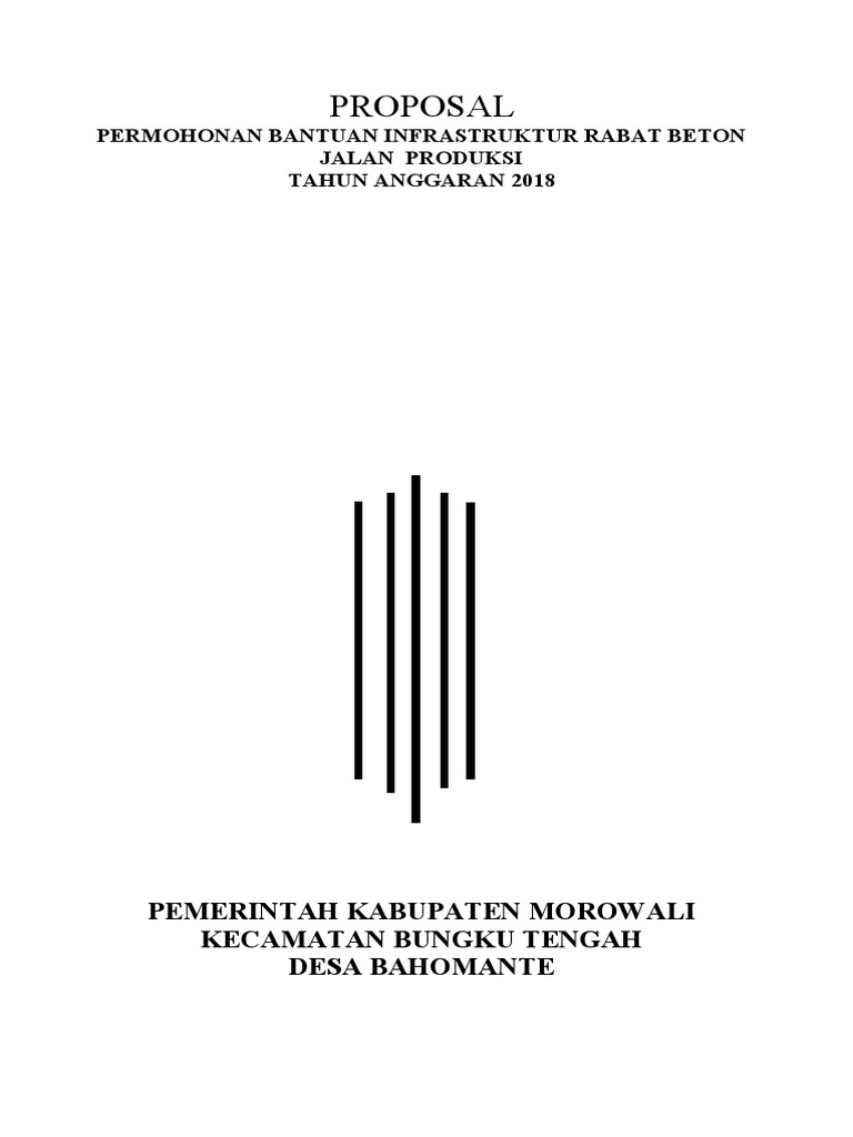 PROPOSAL Rabat Jalan Tani | PDF