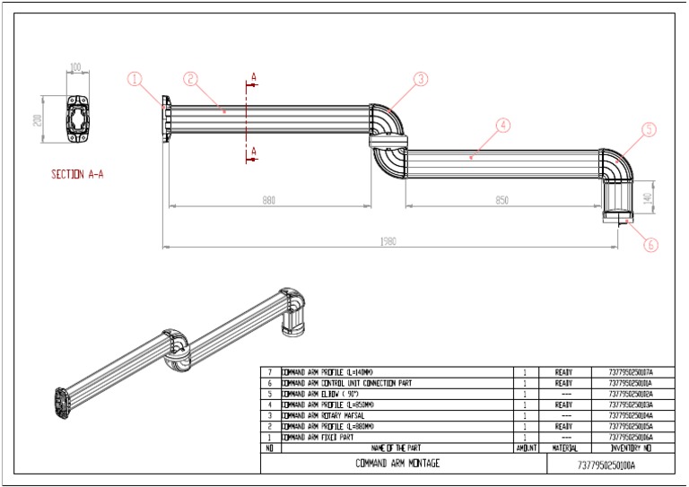 6.2 - 7377950250100a - Command Arm Montage - R01 | PDF