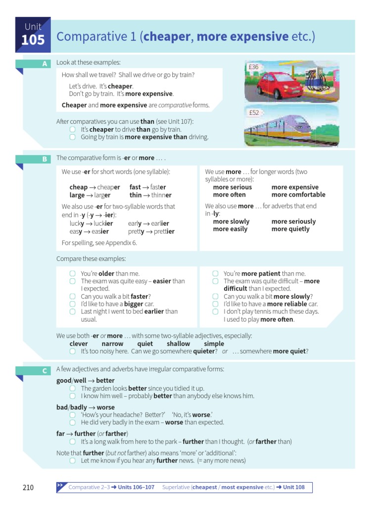 Comparative Superlative | PDF | Adverb | Linguistics