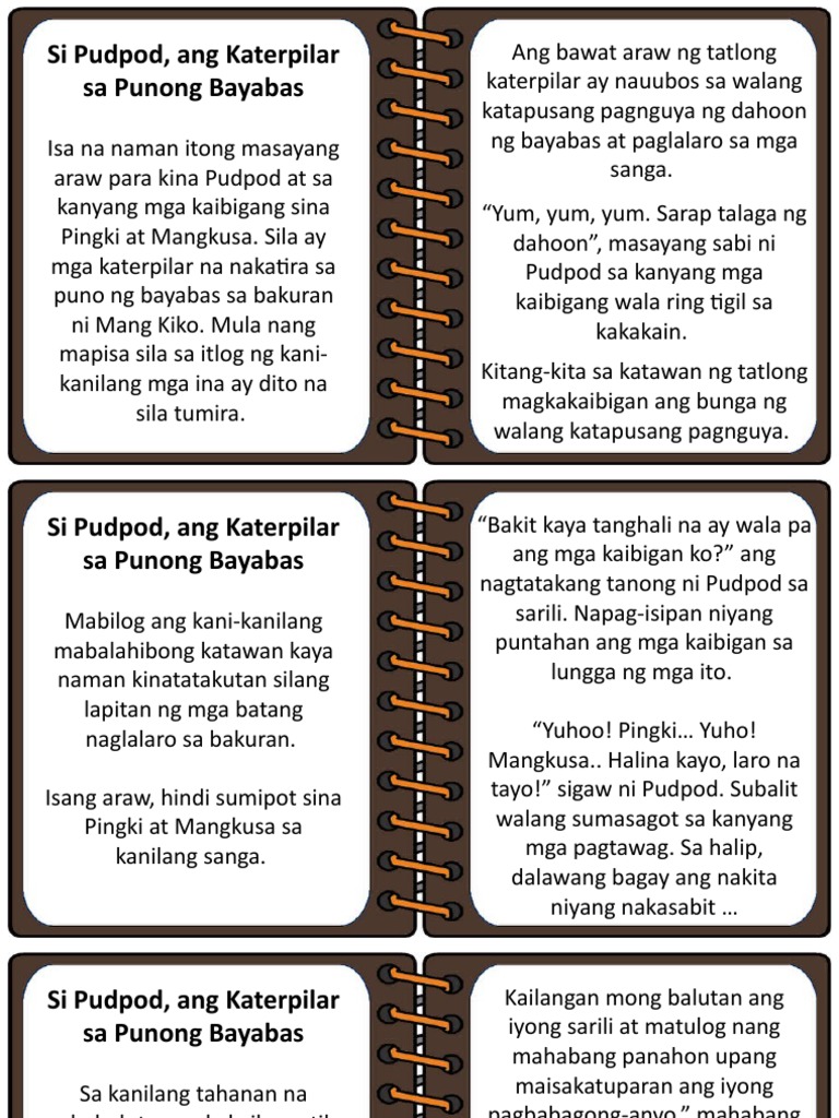 Si Pudpod Ang Katerpilar Sa Punong Bayabas | PDF