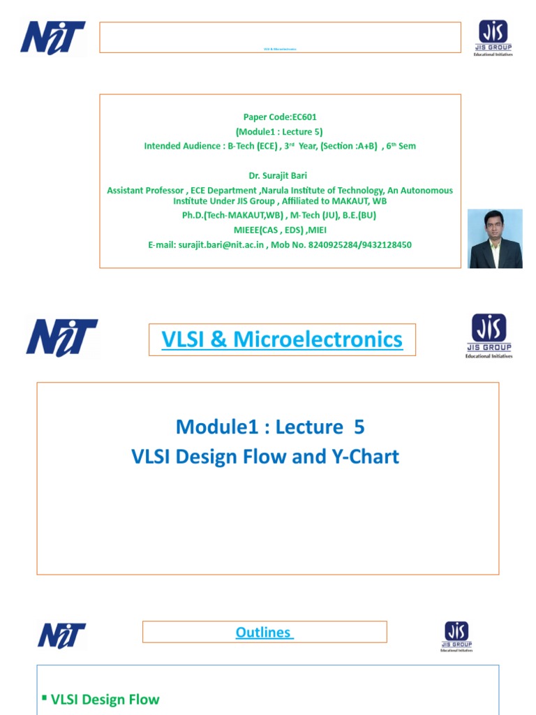 NIT 1 4 7040 Lecture 5 VLSI EC601 | PDF | Integrated Circuit | Digital Technology